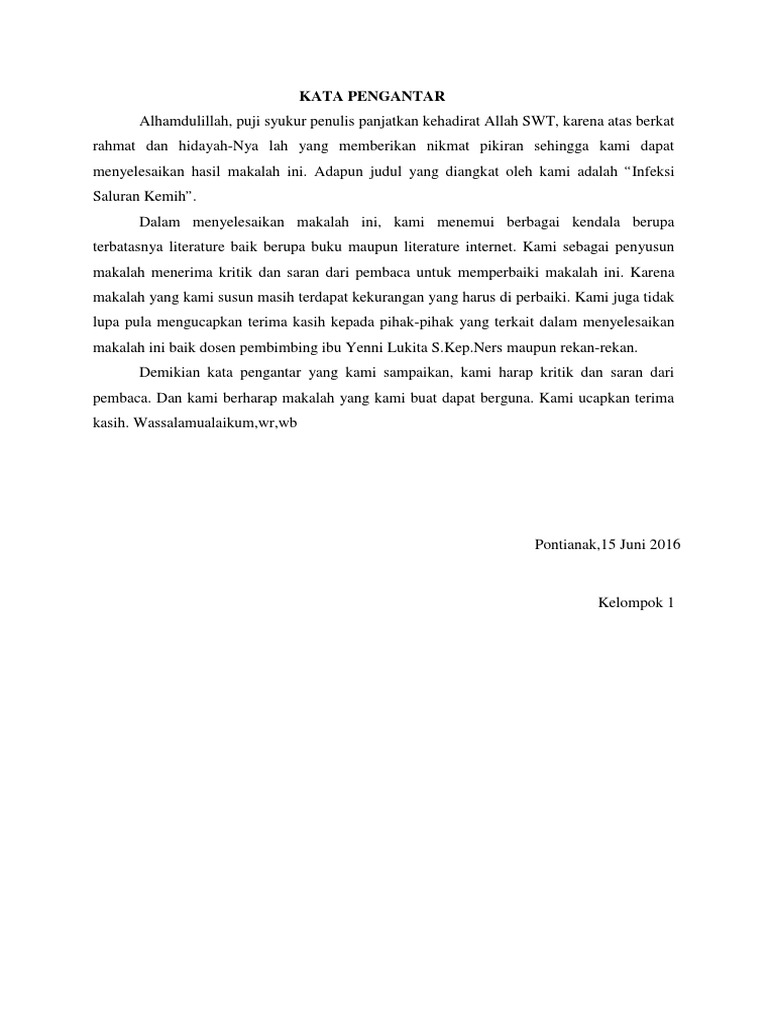 Kata Pengantar Dan Daftar Isi Observasi | PDF