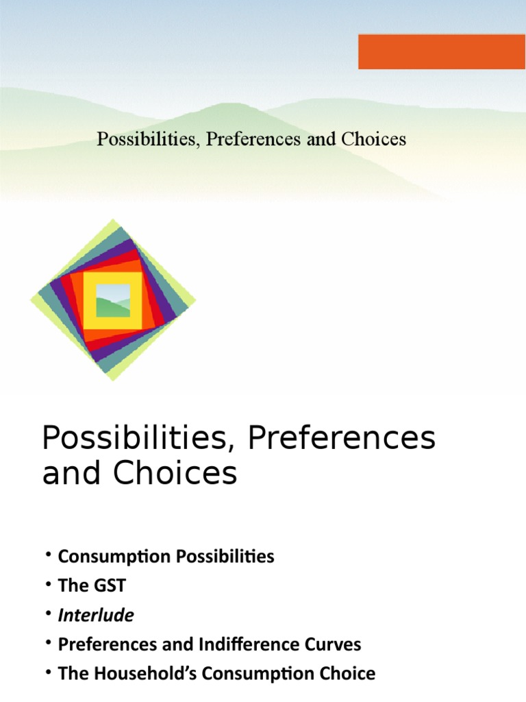 Possibilities, Preferences and Choices Extended | PDF | Consumer ...