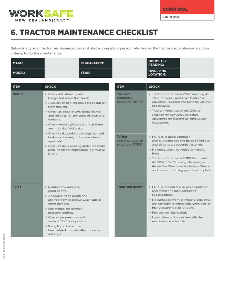 Toolkit Tractor Maintenance v5 | PDF | Tractor | Manual Transmission