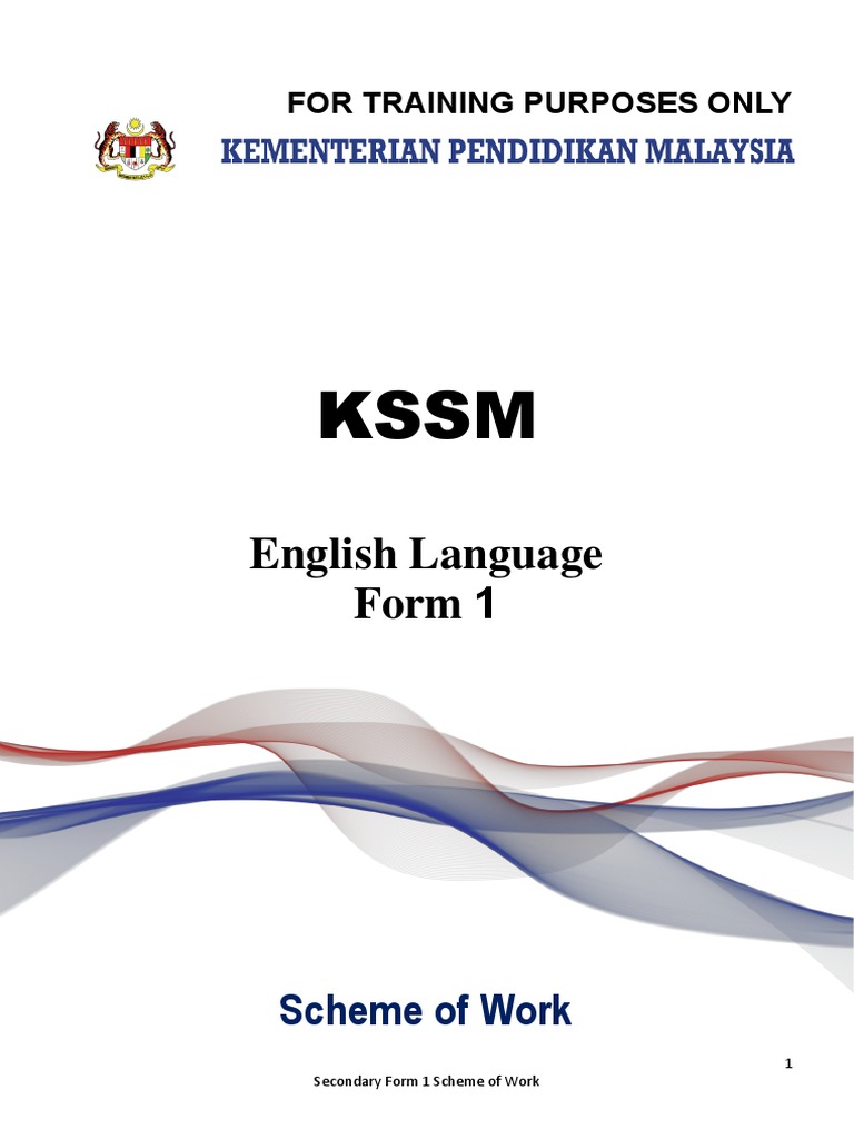 02 Sample Scheme of Work Form 1 | Curriculum | Lesson Plan