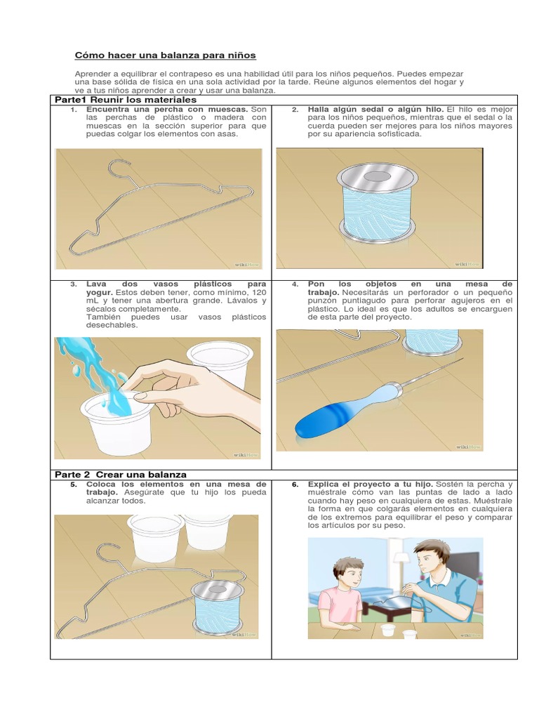 Cómo Hacer Una Balanza para Niños | PDF | El plastico | Naturaleza