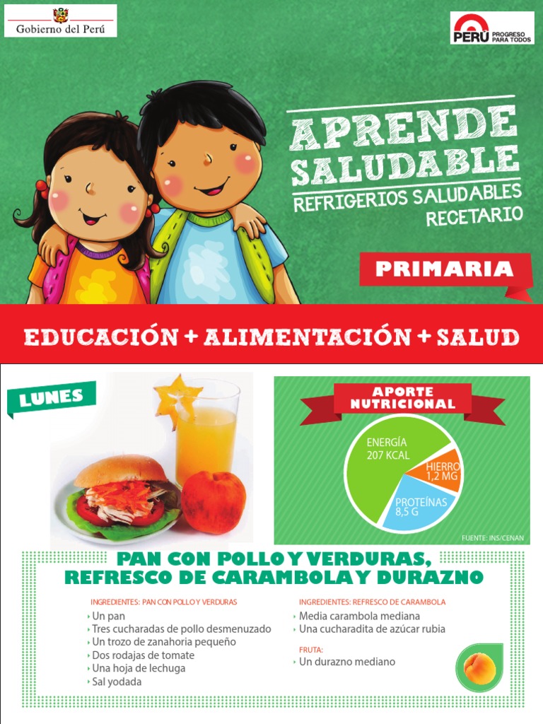 Recetario de Refrigerios Saludables | PDF | Panes | Maíz