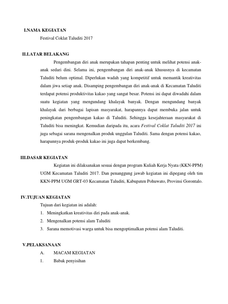 Proposal Fasco 2017 | PDF