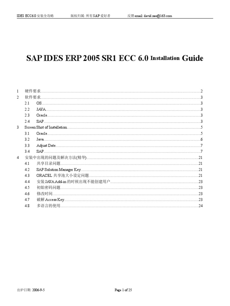 Sap Ides Ecc6.0 | PDF