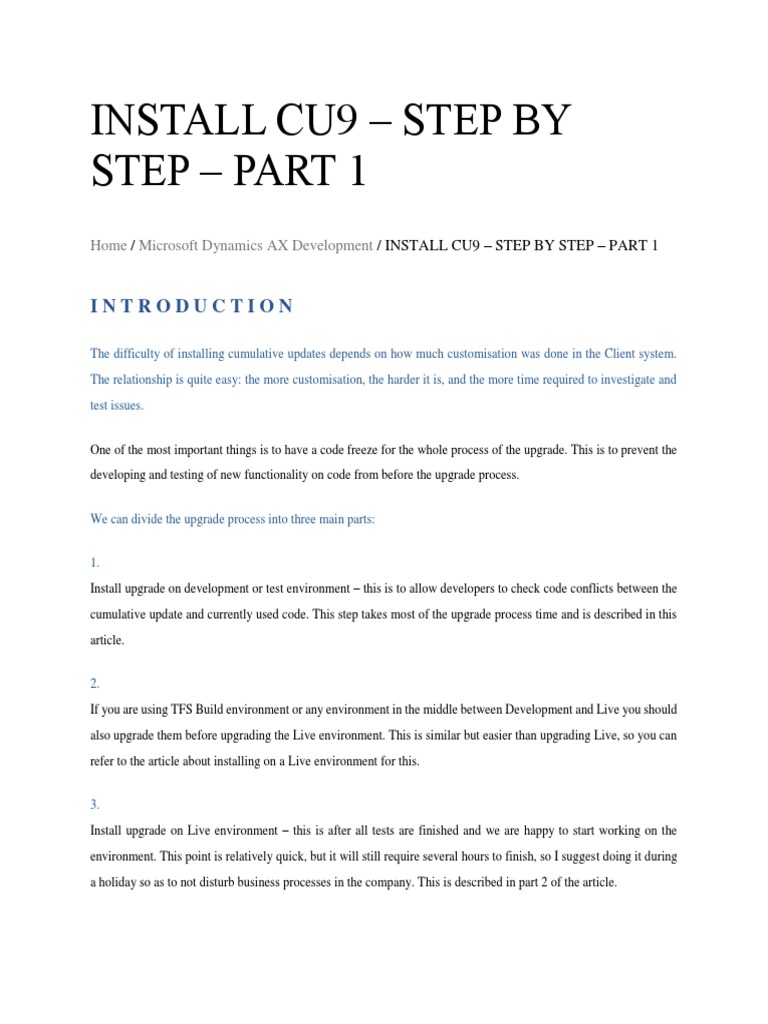 Install Cu9 - Step by Step - Part 1 | PDF | Source Code | Databases