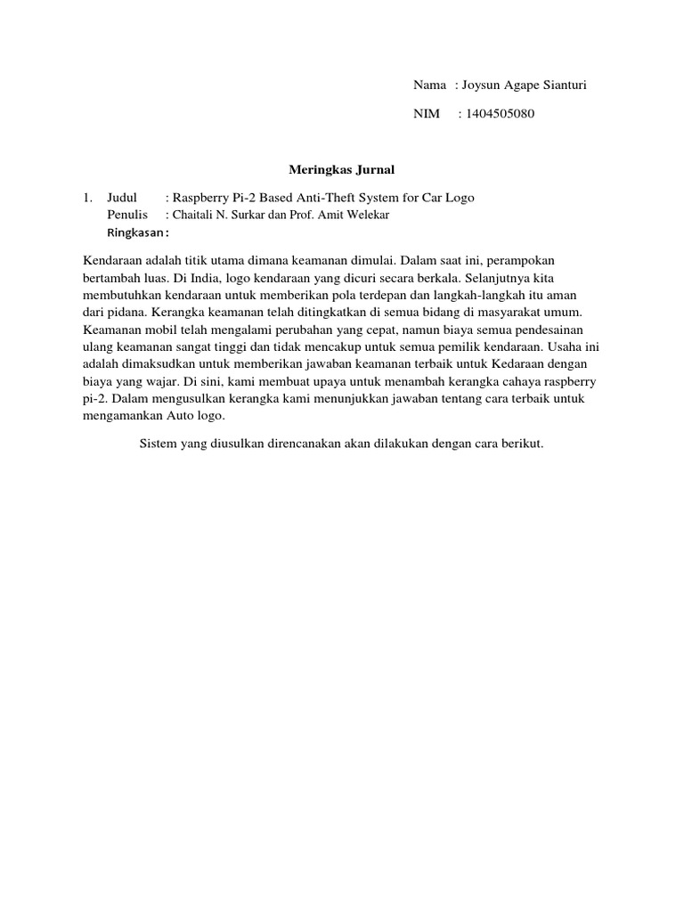 Meringkas Jurnal | PDF