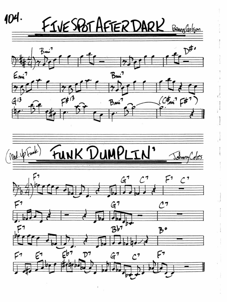 Five Spot After Dark | PDF