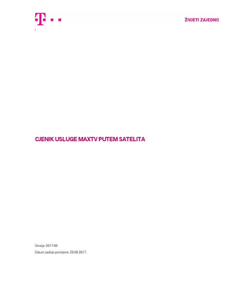 2017-06-Cjenik MAXtv Sat Usluga | PDF