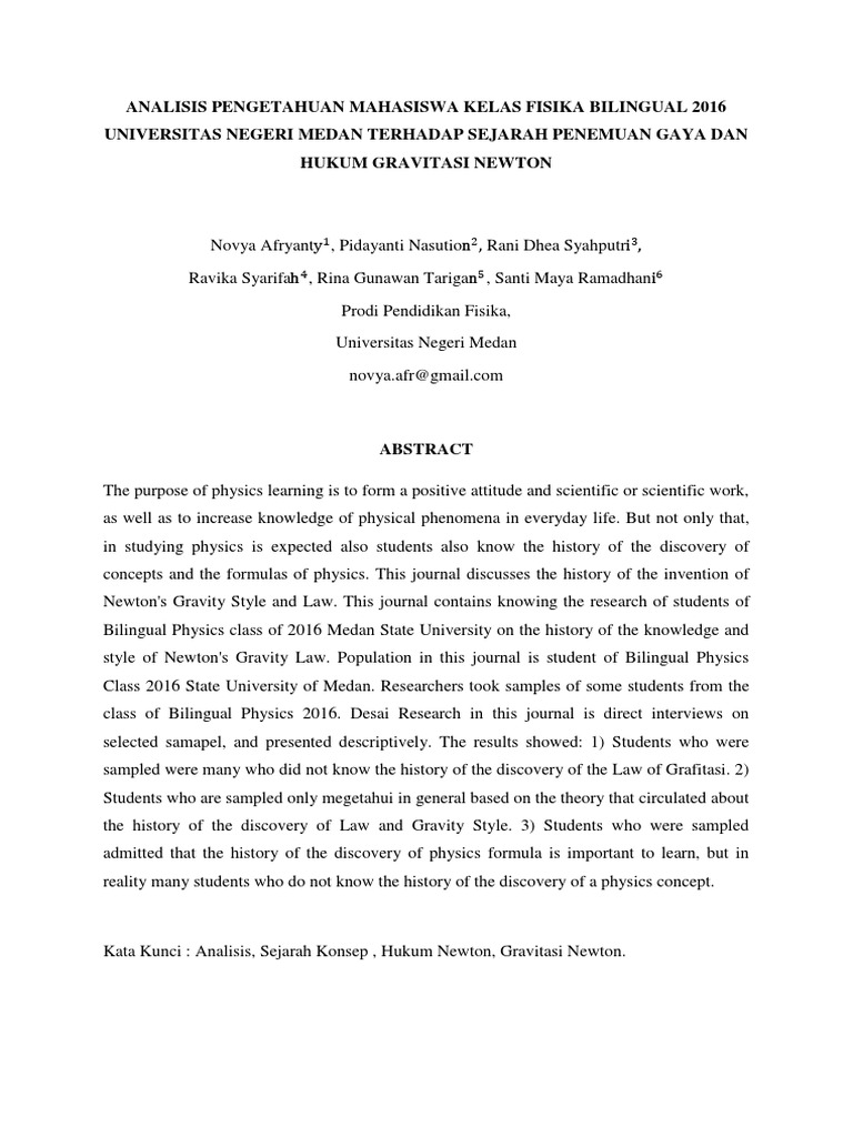 Mini Riset Sejarah Fisika | PDF
