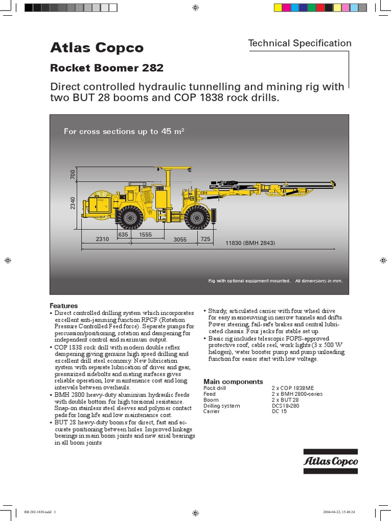 Boomer 282 2 Brazos | PDF | Drilling Rig | Transmission (Mechanics)