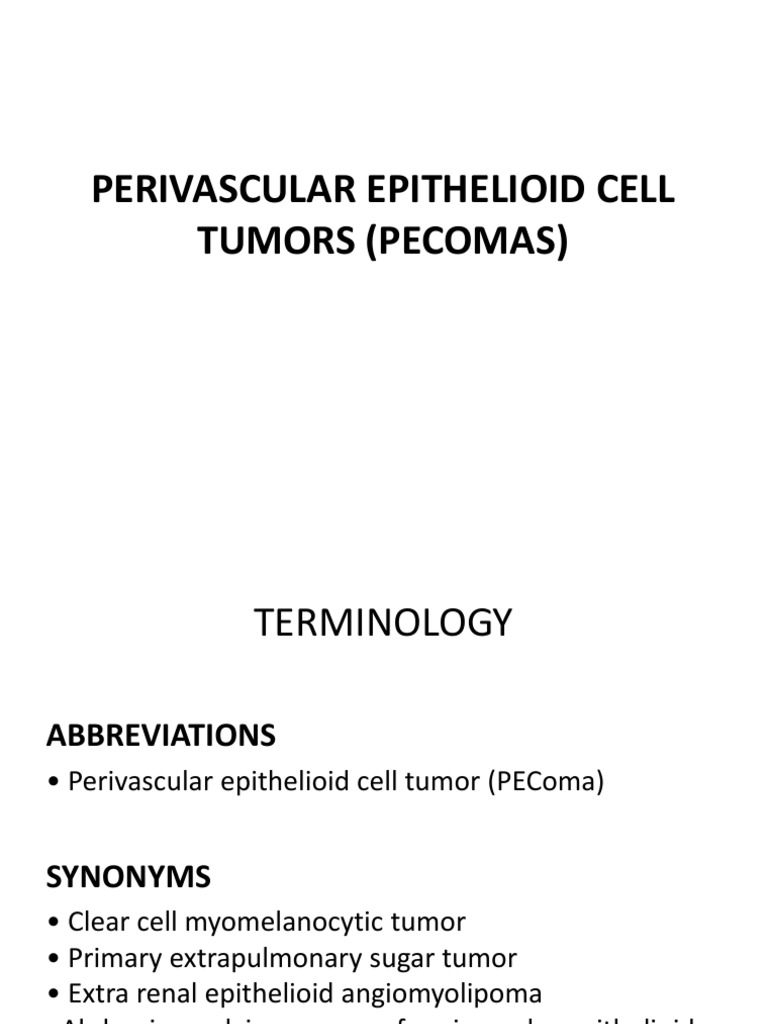 PECOMA | Download Free PDF | Neoplasms | Medical Specialties