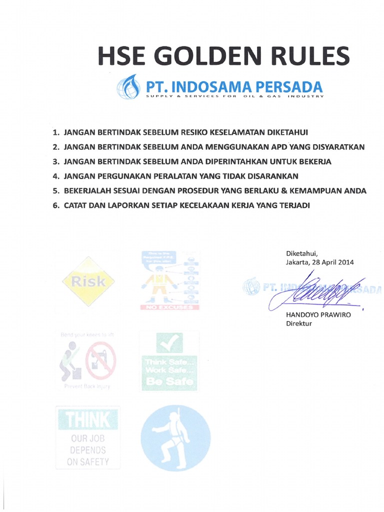 HSE Golden Rules | PDF