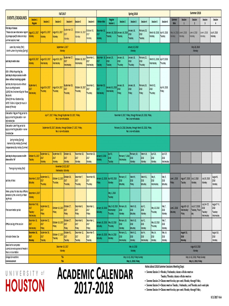 2017-2018+Academic+Year+Grid ALL 11x17 | PDF | Observances | Holidays