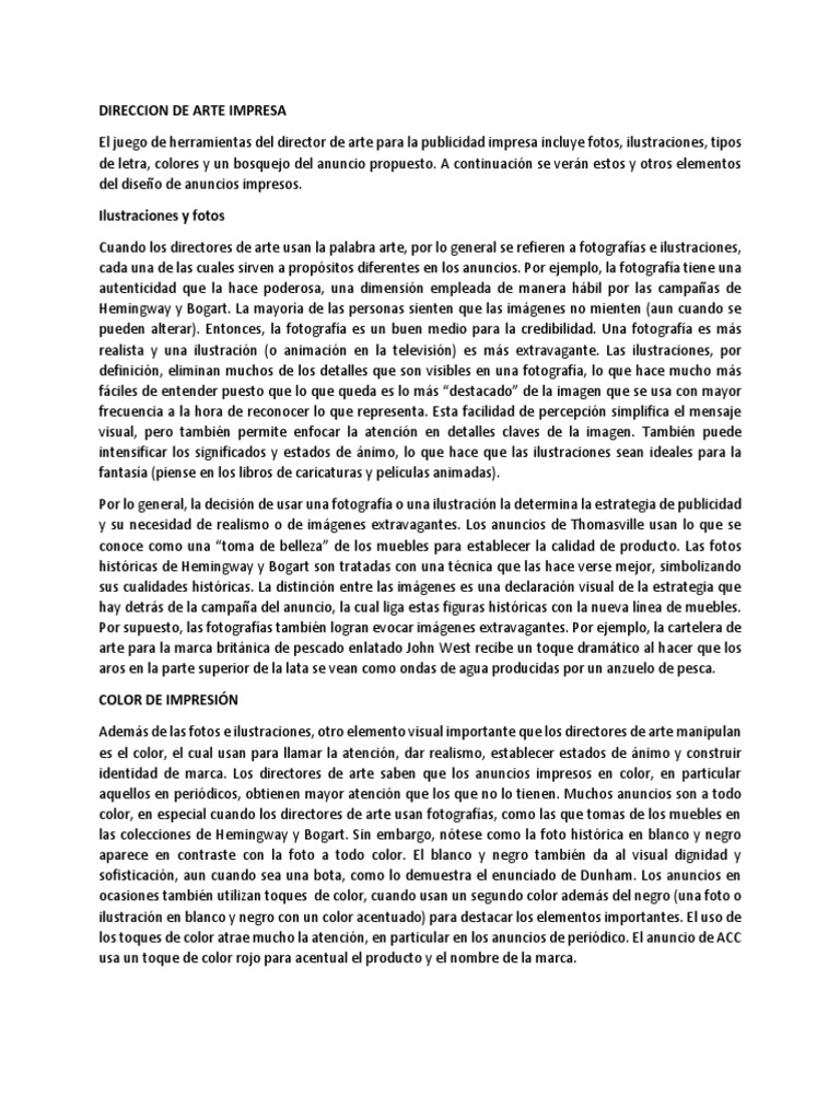 Direccion de Arte Impresa | PDF | Color | Imagen