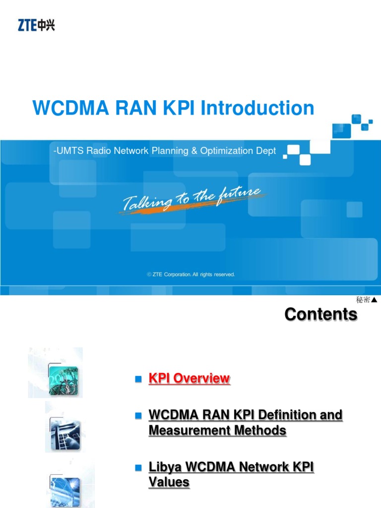 Training Material - WCDMA RAN KPI Introduction | PDF | Quality Of Service | Performance Indicator
