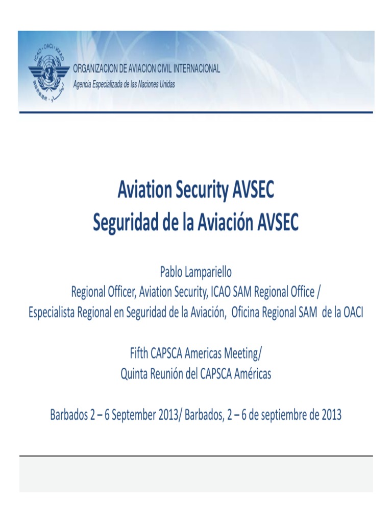 Avsec PDF | PDF | Aeropuerto | Control de tráfico aéreo