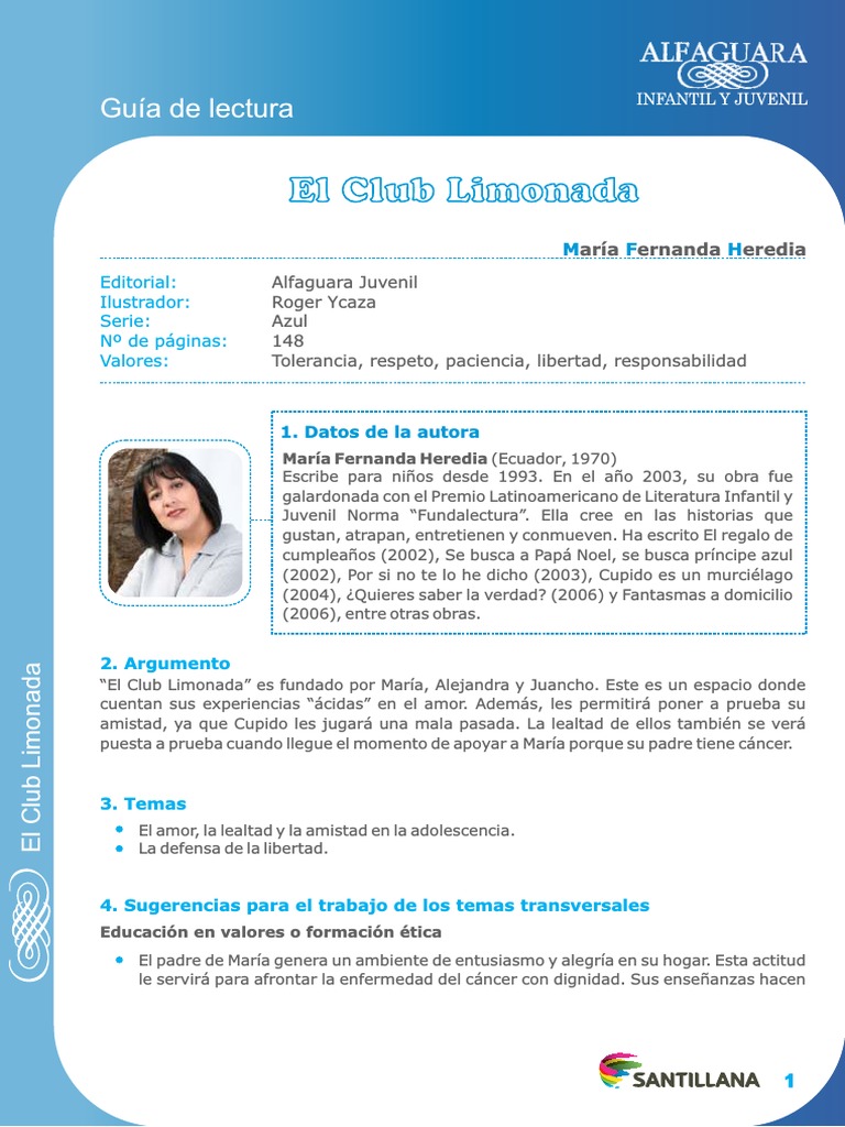 El Club Limonada PDF | Narración | Lectura (proceso)