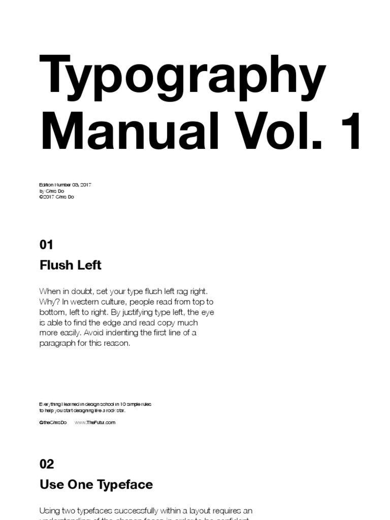 Typography Manual Vol1 1 | PDF | Typefaces | Serif