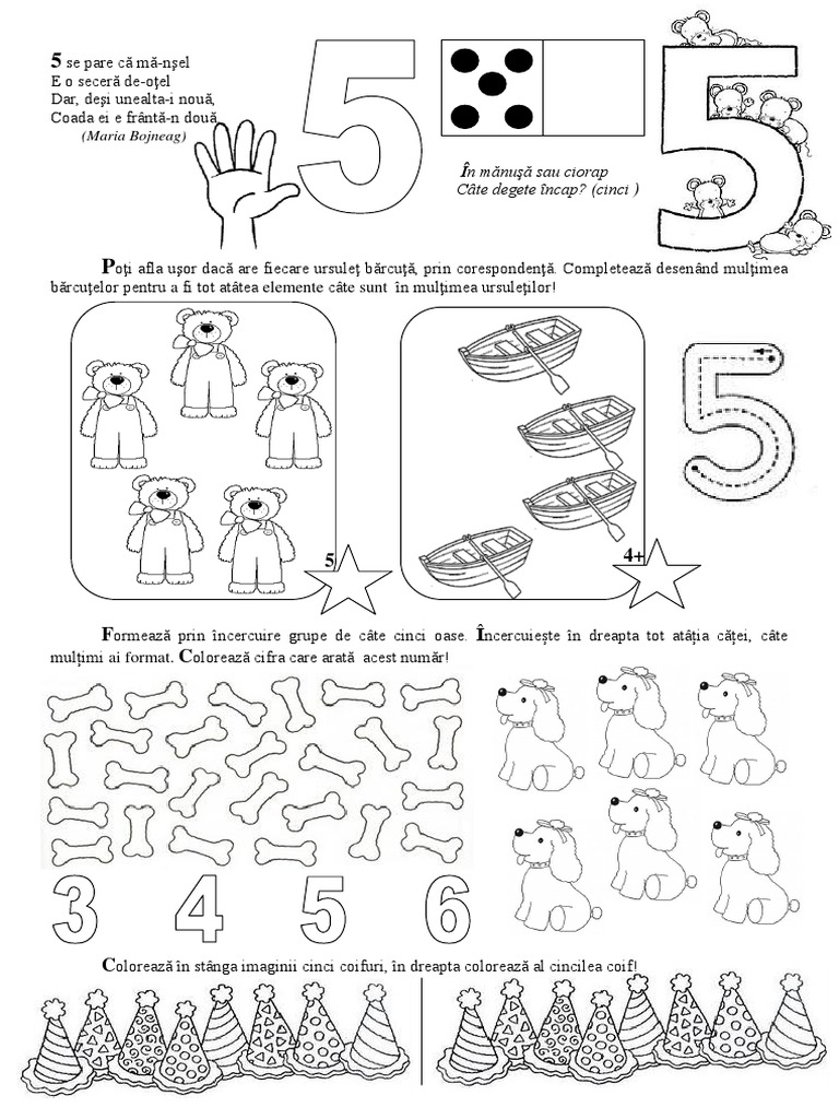 319575196 Numarul Si Cifra 5 FISA de LUCRU