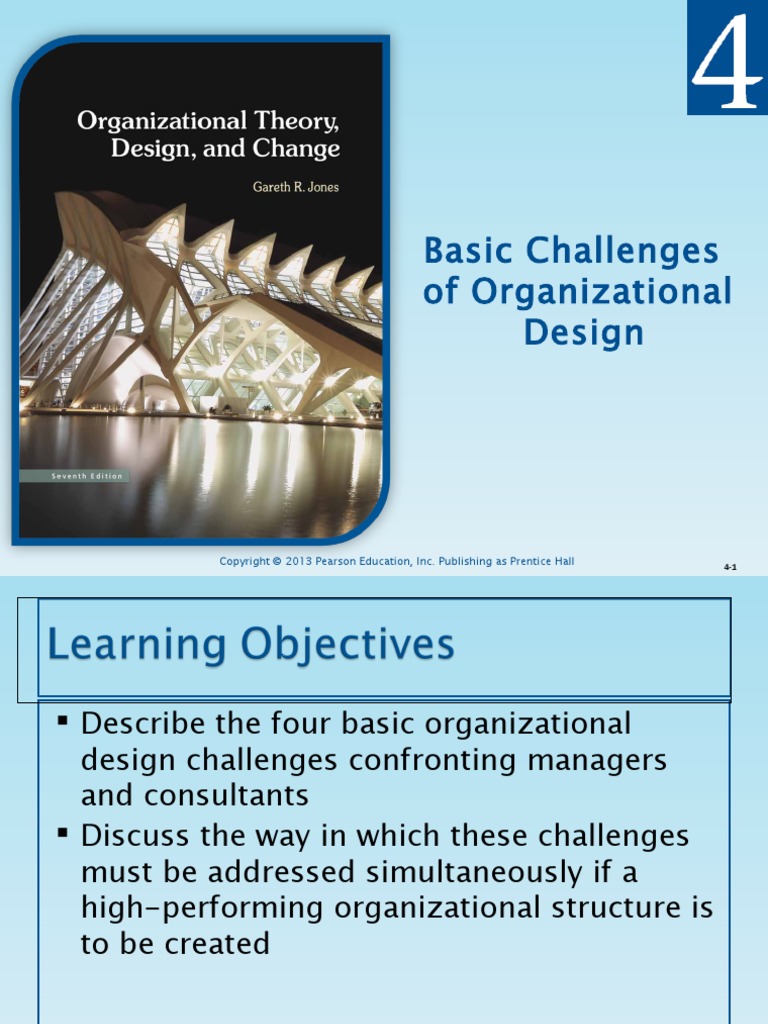 CH 4 Organizational Design | PDF | Division Of Labour | Decentralization