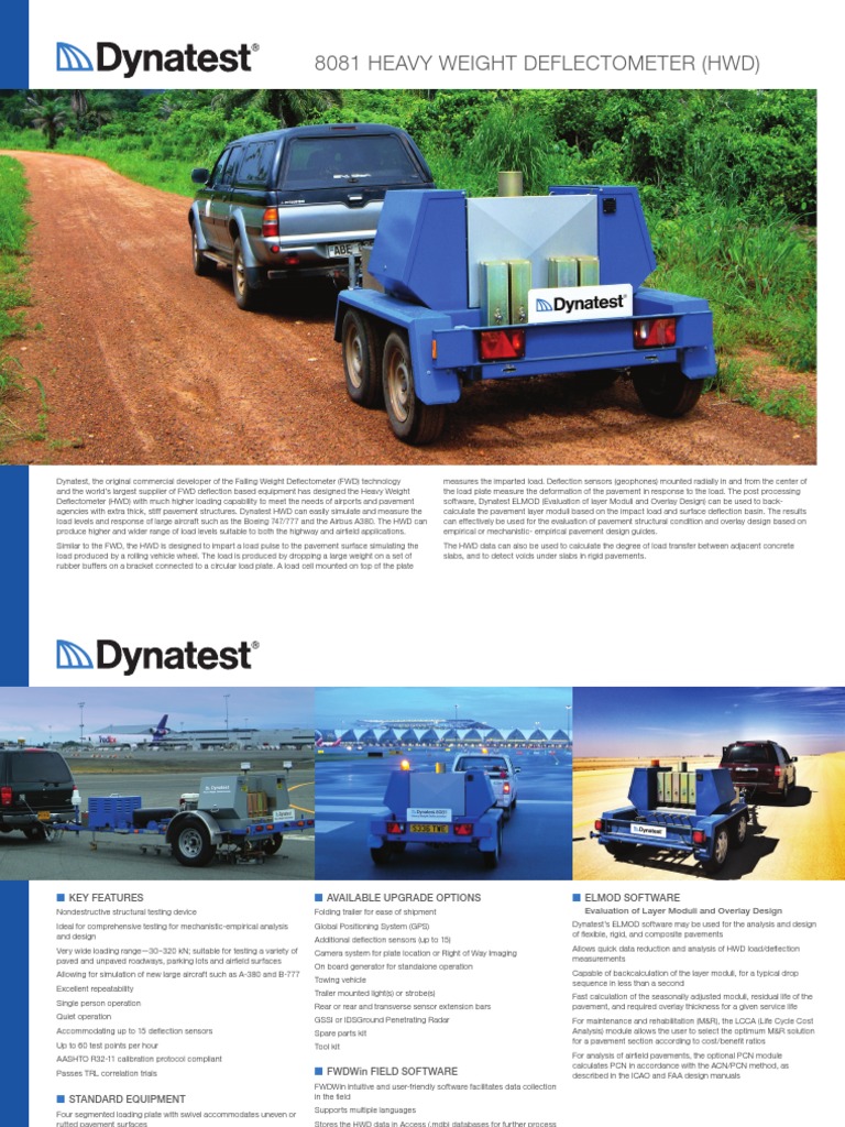 8081 Heavy Weight Deflectometer (HWD) - A4 - Web | PDF | Transportation ...