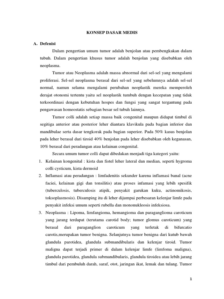 LP Tumor Colli | PDF