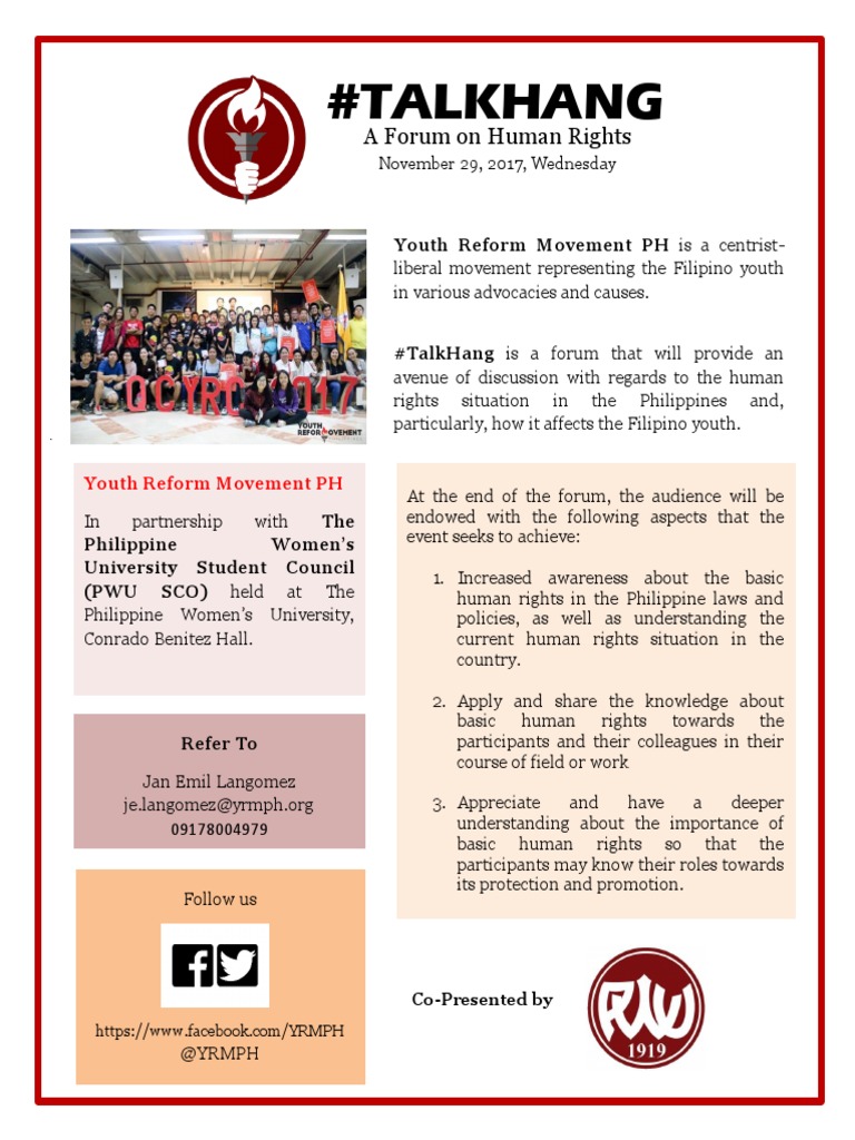 Increasing Youth Awareness of Human Rights Issues in the Philippines | PDF