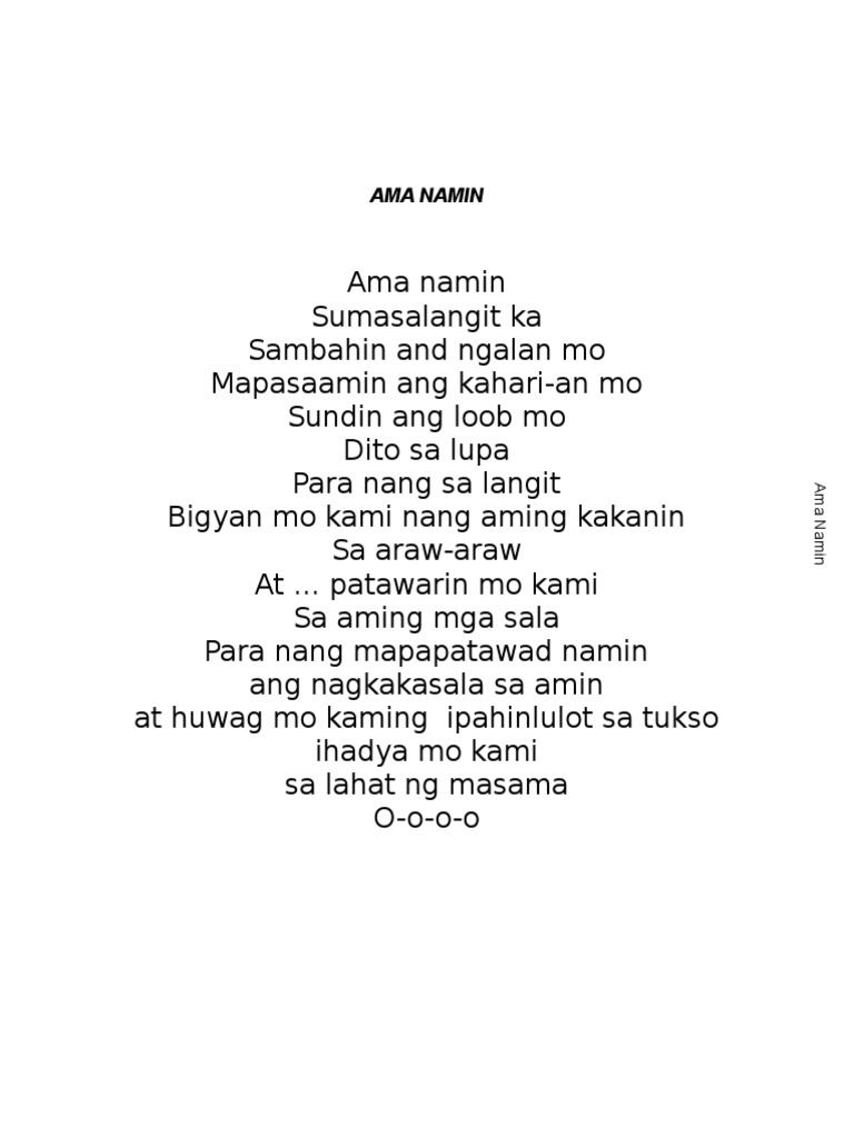 Ama Namin | PDF