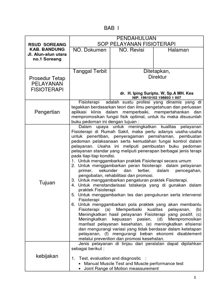 Protap Fisioterapi | PDF