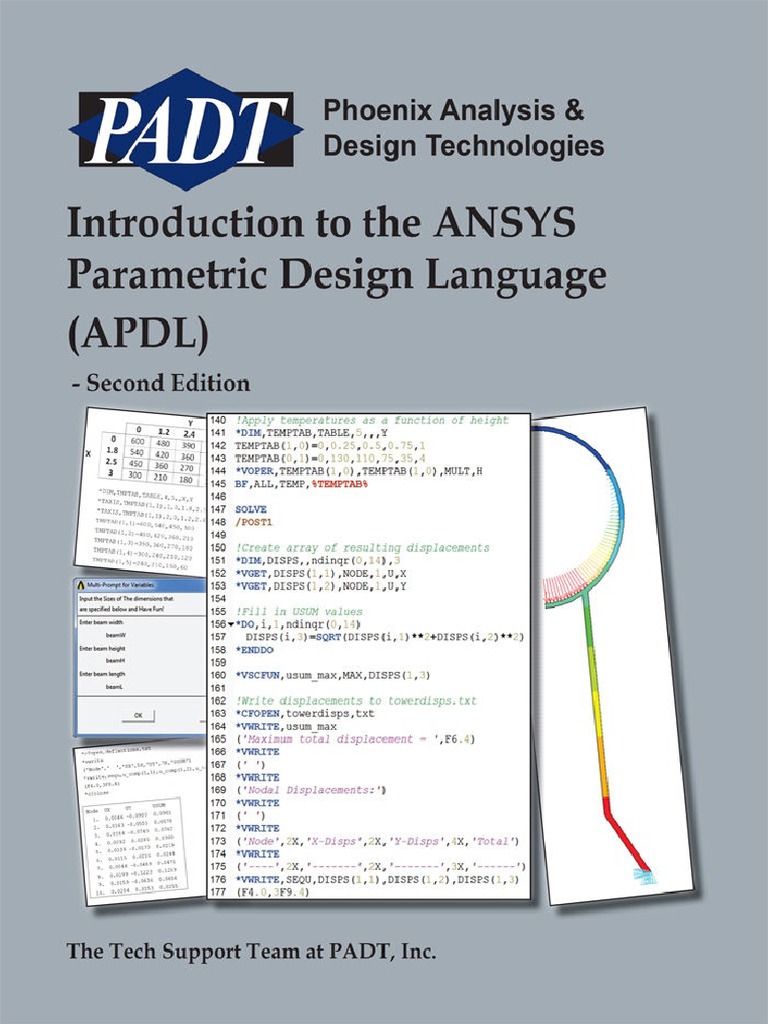 Design Language Apdl Pdf Command Line Interface Parameter Computer Programming 