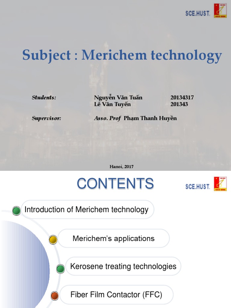 Introduction To Merichem Technology | PDF | Kerosene | Jet Fuel