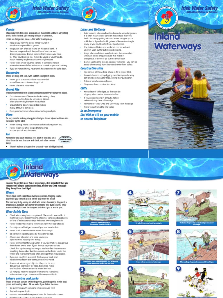 Irish Water Safety Inland Water A4 To DL | PDF | Canal | Water