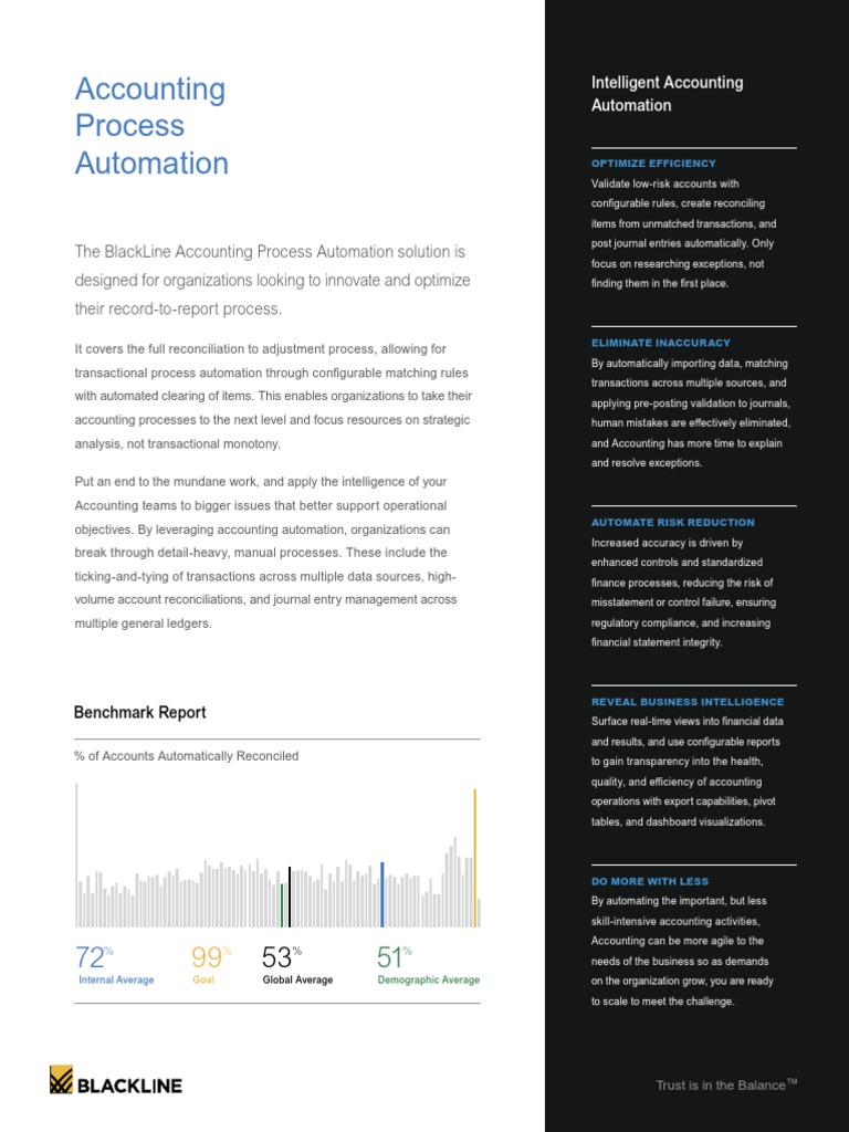 BlackLine Accounting Process Automation Solution Datasheet | PDF ...