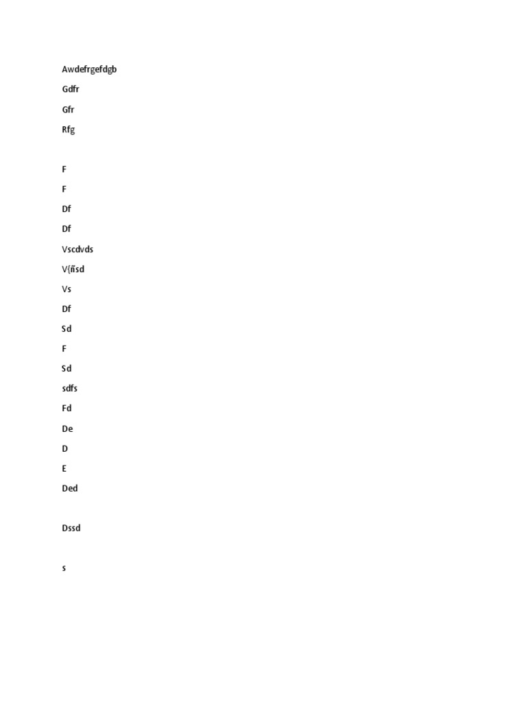 Awdefrgefdgb GDFR GFR RFG | PDF