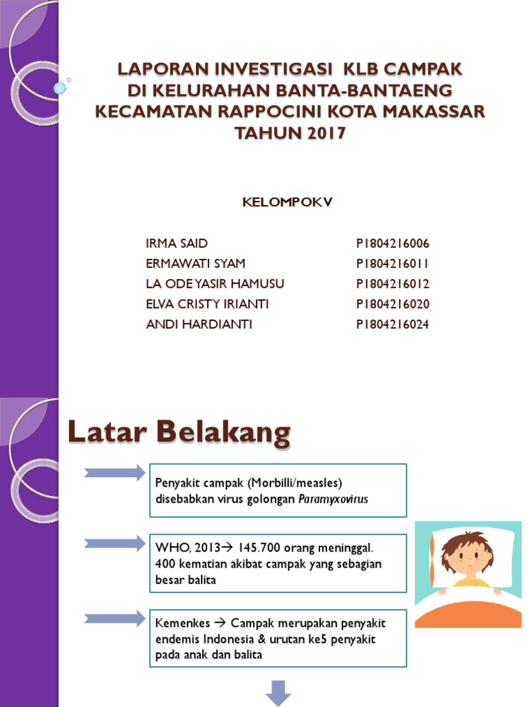 Laporan Investigasi KLB Campak | PDF