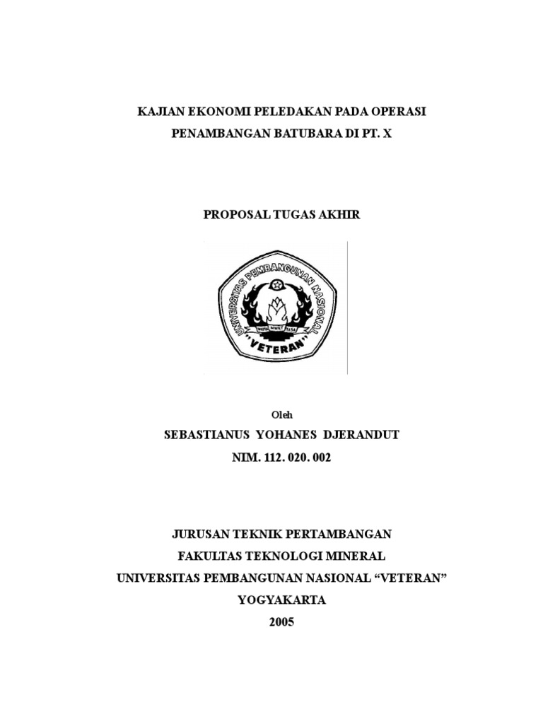 Ekonomi Peledakan PT. KITADIN 1 | PDF