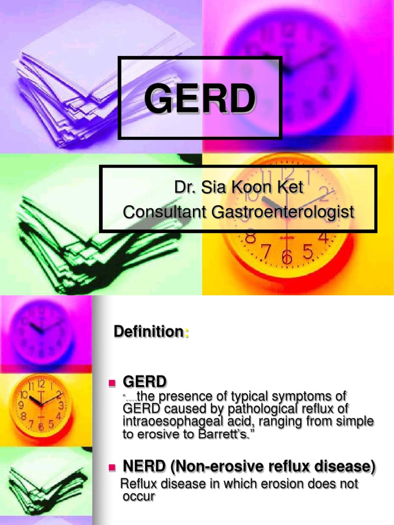 Gerd | PDF | Gastroesophageal Reflux Disease | Esophageal Cancer