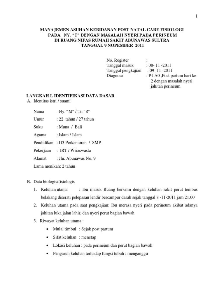 Askeb PNC Rs Abunawas | PDF