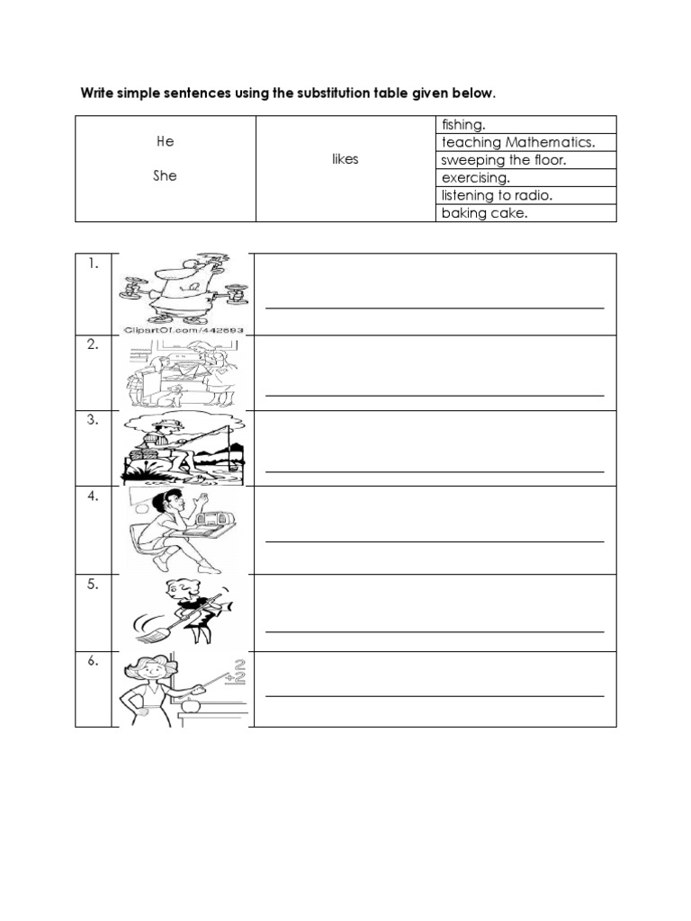Substitution Table | PDF