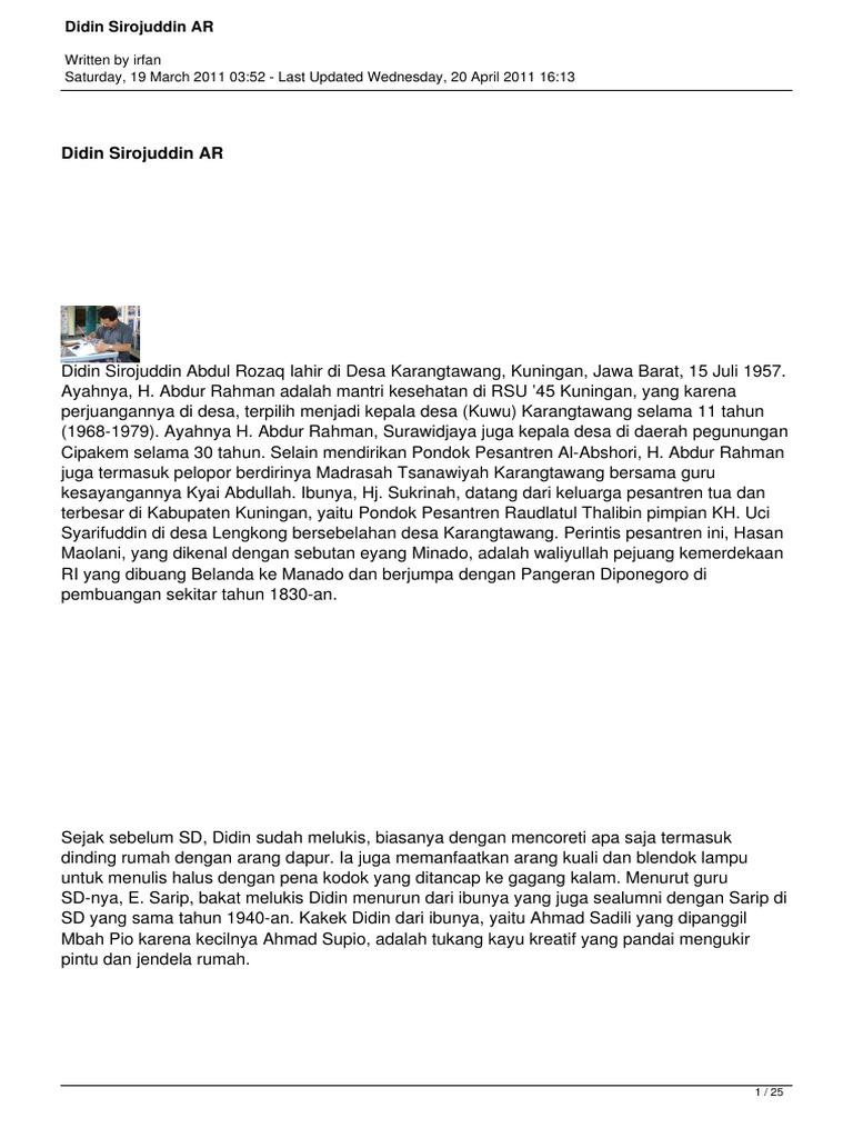 Didin Sirojuddin Ar | PDF