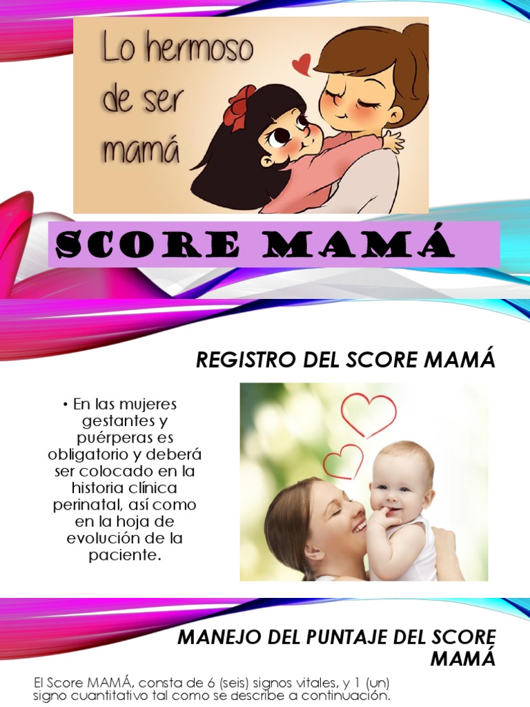 Score Mama | PDF | El embarazo | Sangre