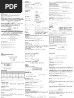 Engineering Mathematics Cheat Sheet | PDF | Eigenvalues And ...
