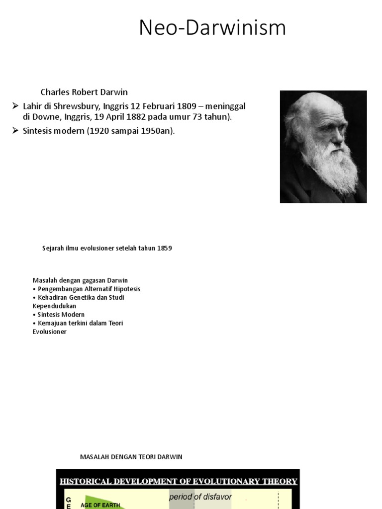 Neo Darwinism | PDF