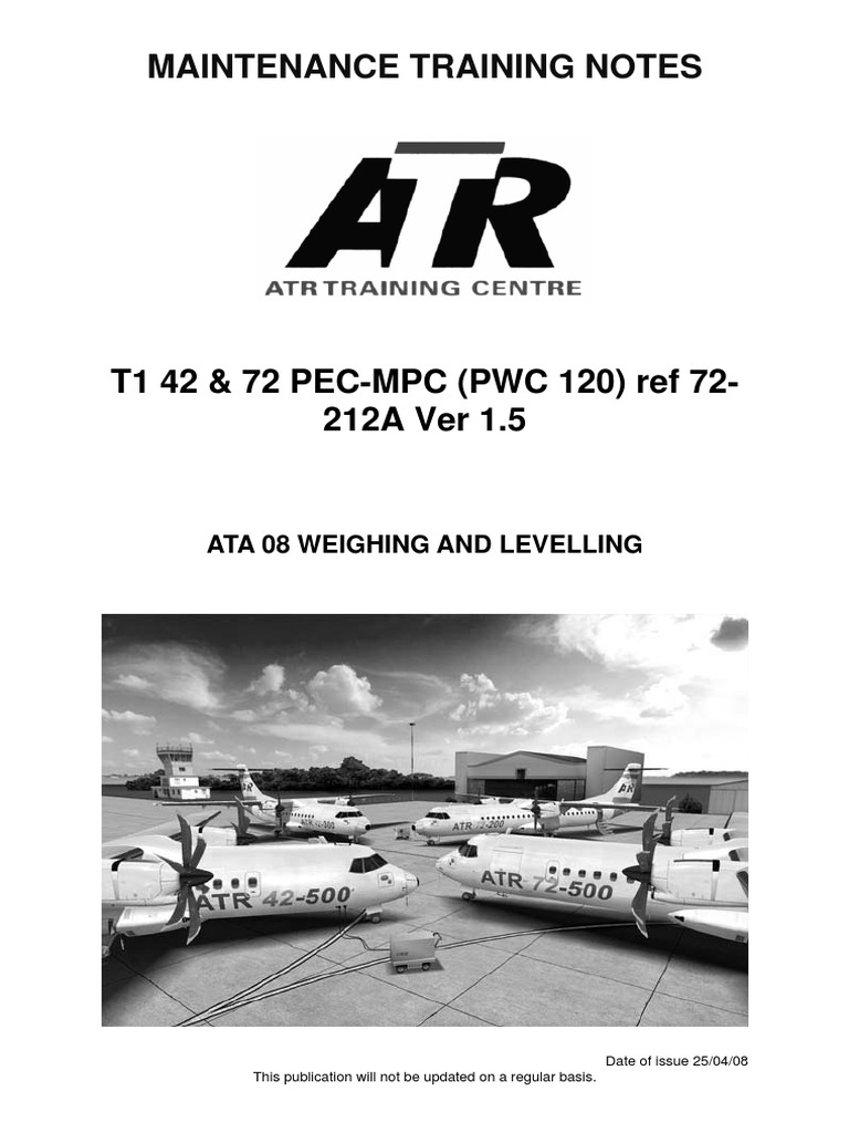 ATA 08 Weighing & Levelling | PDF | Landing Gear | Aircraft