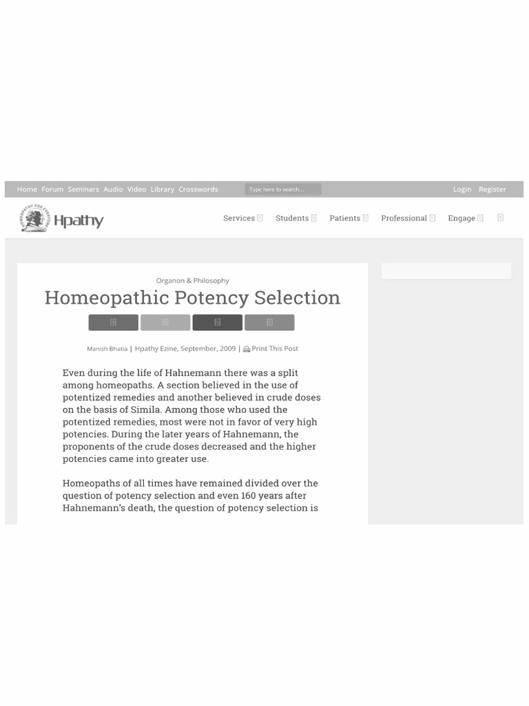 Homeopathic Potency Selection - COMPLETE Information About Homeopathic ...