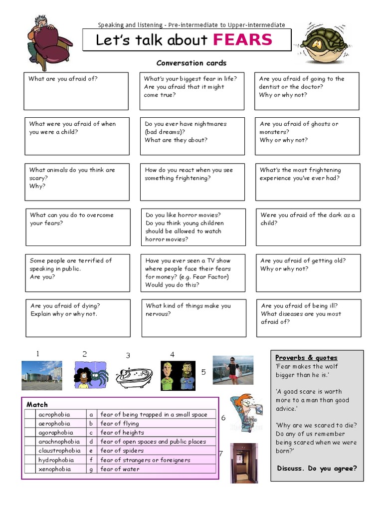 Let's Talk About Fears | PDF | Fear | Leisure