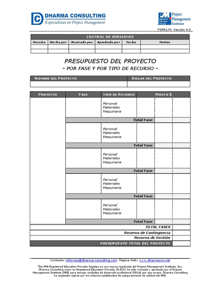 Pmi Formatos | PDF | Informática y tecnología de la información | Science