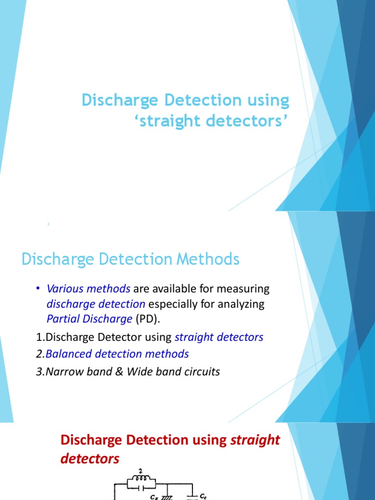 Discharge Detection Using Straight Detectors | PDF