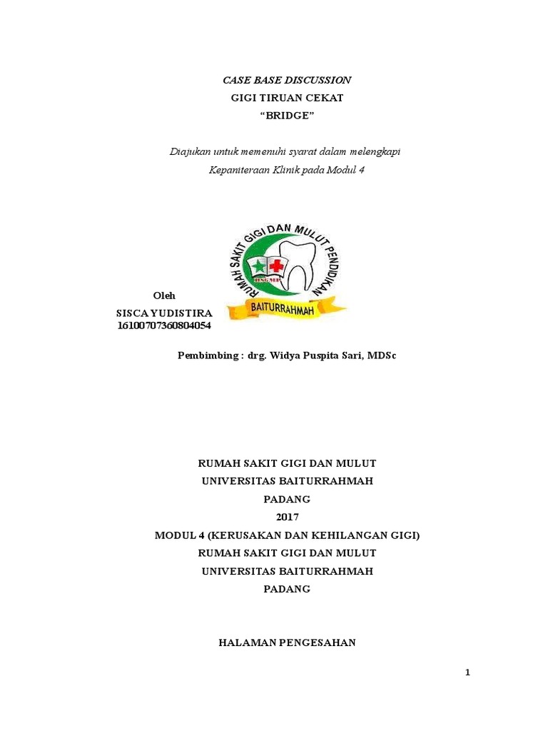 Makalah Prostho Bridge | PDF