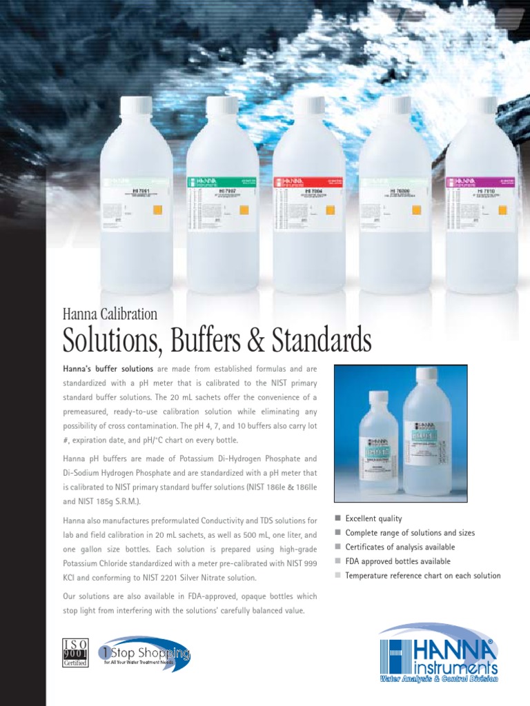 Hanna Standard Solution 0900766b81067f2d PDF | PDF | Parts Per Notation ...